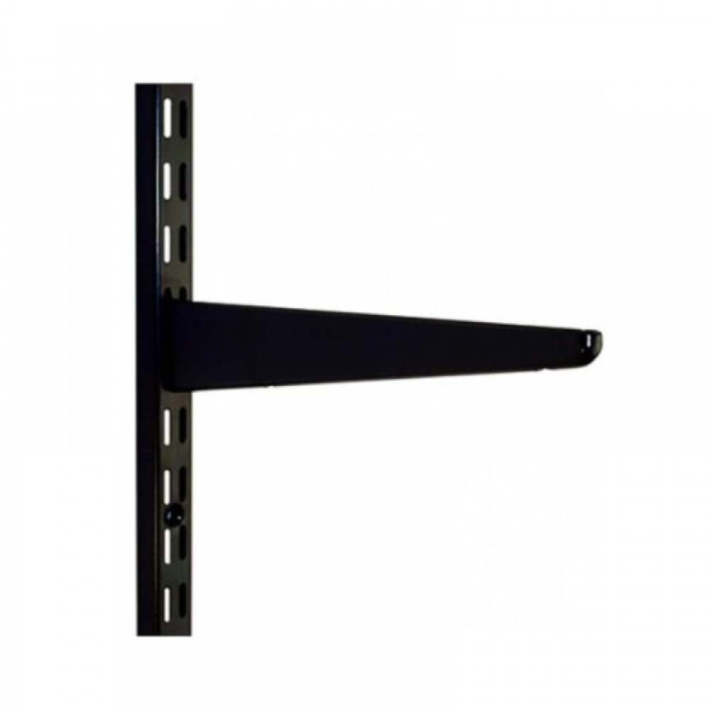 610mm Black Twin Slot Shelving Bracket